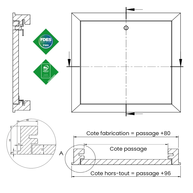 Trappe de visite sur mesure